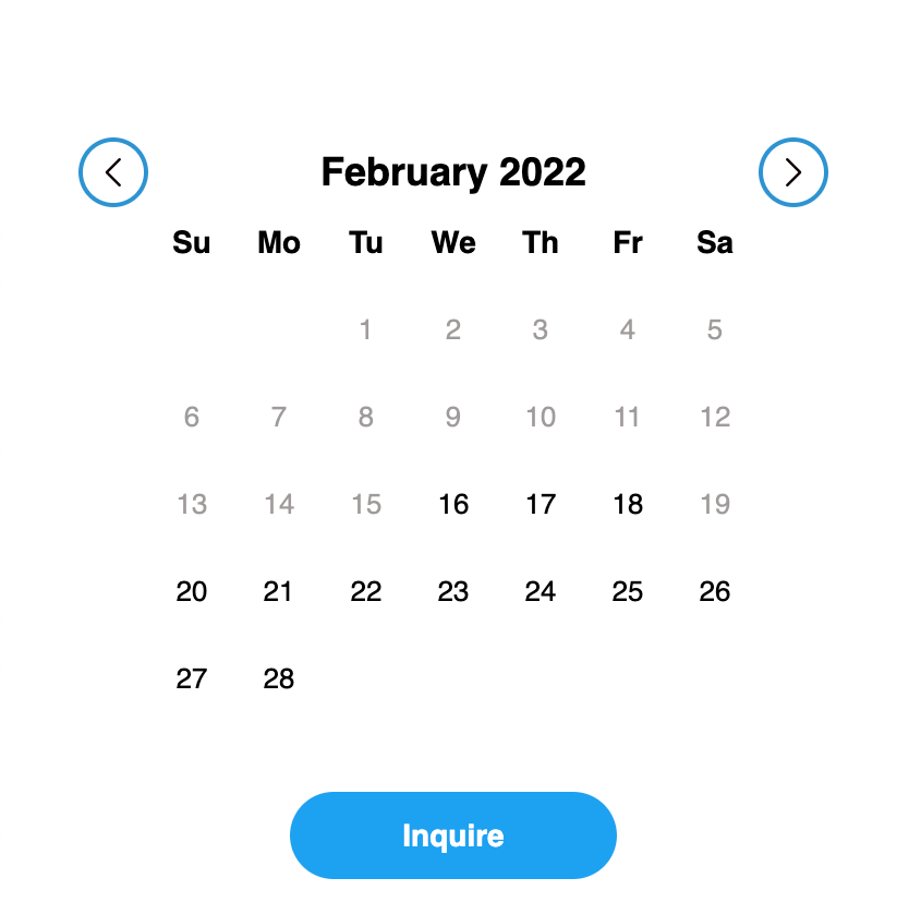 Booking Engine: Embeddable Search Bar and Calendar widgets – Hostaway
